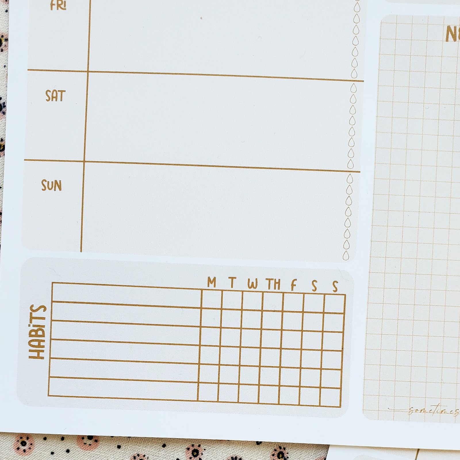 Printable Weekly Calendar – Sometimes Crafter